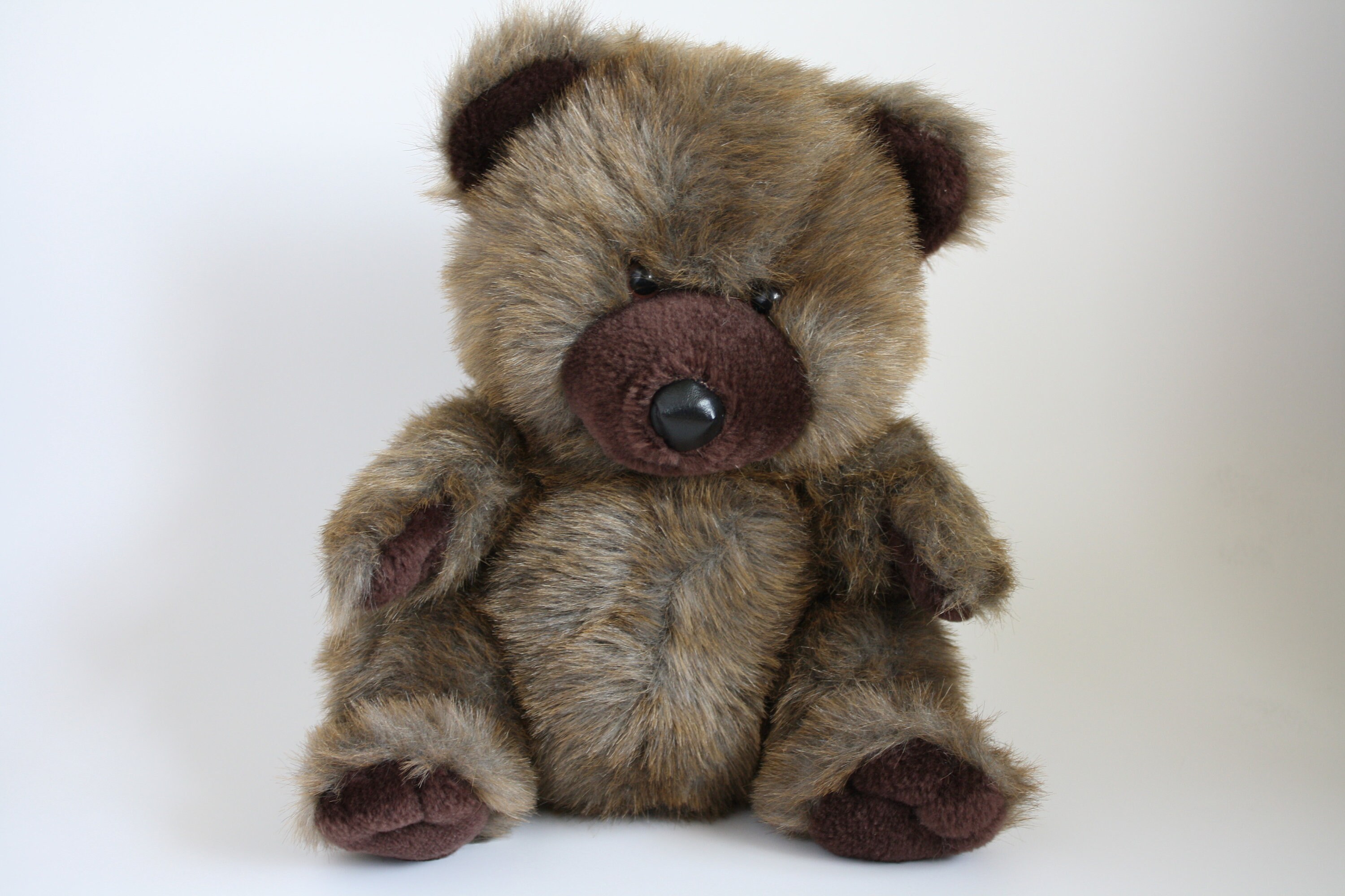 Vintage 1985 24K Polar Puff Teddy Bear Corkie Brown Bear Plushie Toy ...