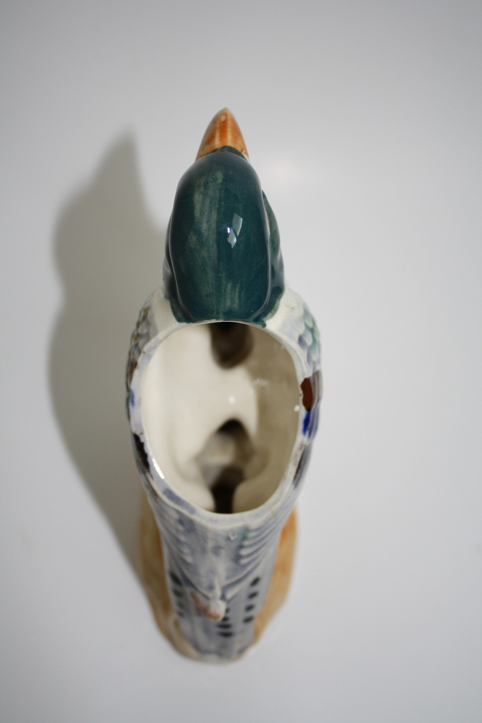 Vintage Bird Vase Planter, Hand Painted Florart - Etsy