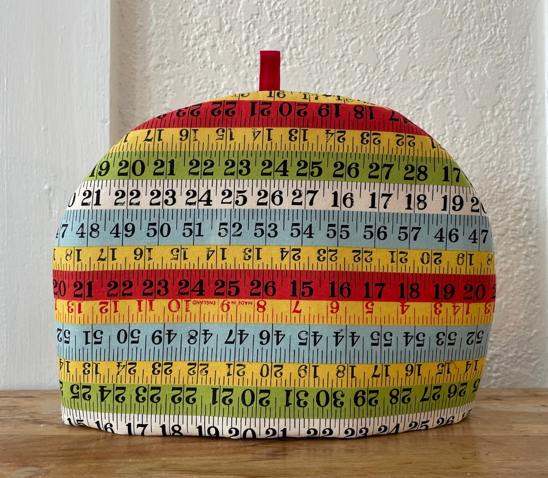 Quick Ship Large Size English Tape Measure Artisanal Luxe Tea Cozy ...