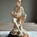 Vintage Man Statuette on Stand, Clay Figurine, Man With Grapes, Aldo ...