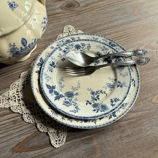 Antique Transferware Side Plates - Etsy