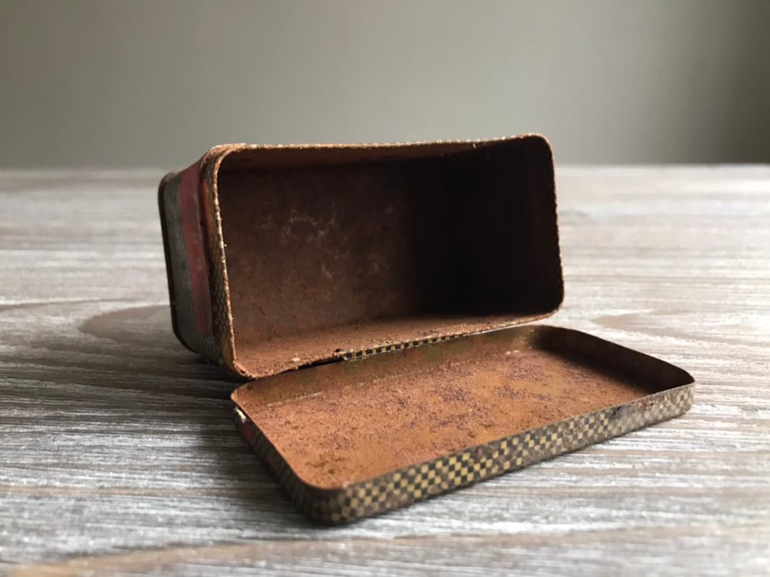 Antique Metal Tin Box Collectible Vintage Small Tin Box - Etsy