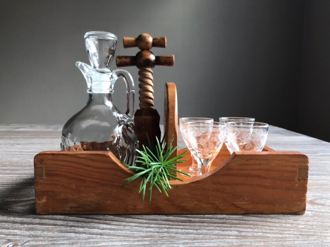 Wooden Vintage Holder, Table Organizer, Spices Napkins Wood Holder ...