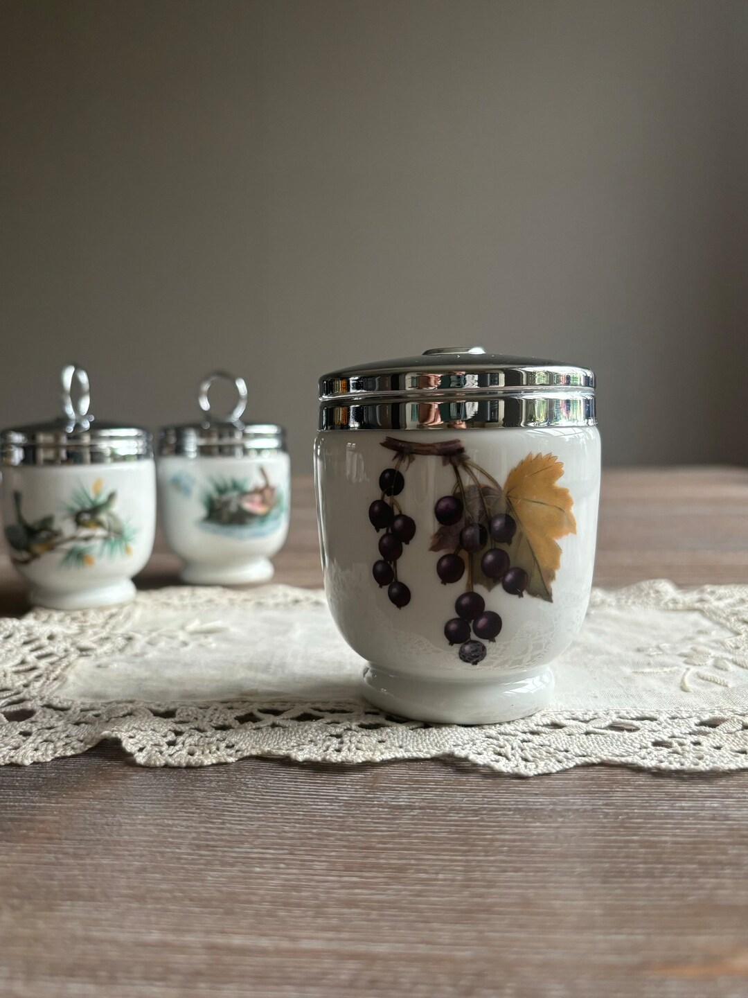 Vintage Large Egg Coddler, Traditional English Royal Worcester ...