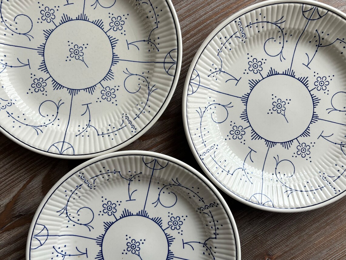Vintage Large 10" Eating Plate Copenhague, Ironstone Plate, BOCH La ...