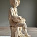Vintage Man Statuette on Stand, Clay Figurine, Man With Grapes, Aldo ...