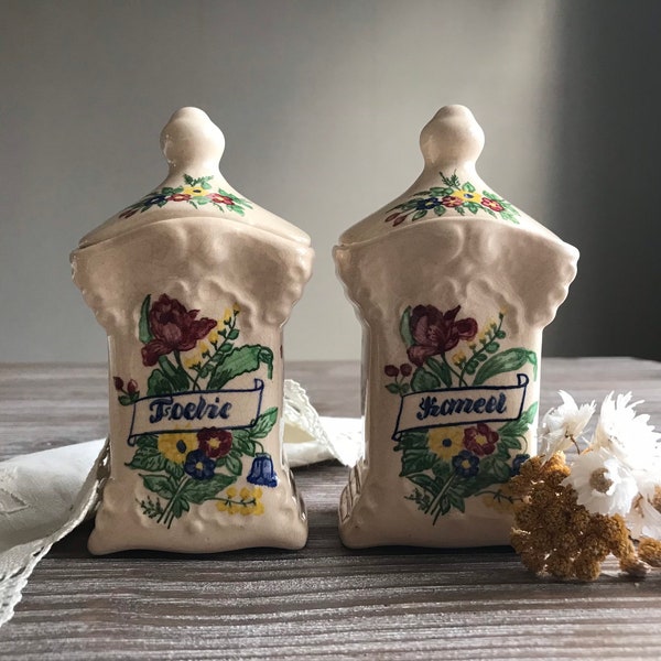 Antique Ceramic Storage Containers - Etsy