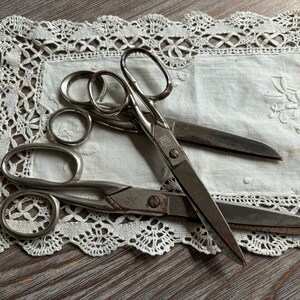Vintage Old Metal Scissors, Set of 3, Rusted Retro, Mid Century ...