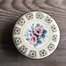 Vintage Metal Tin Box With Lid Floral Pink Flowers Round Tin - Etsy