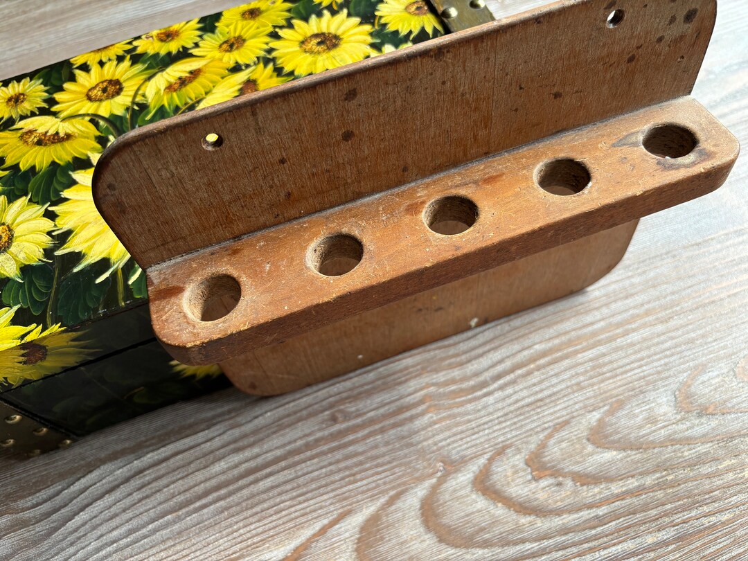 Vintage Wooden Pipe Rack, Mid Century Wood, Country Farmhouse Rustic ...