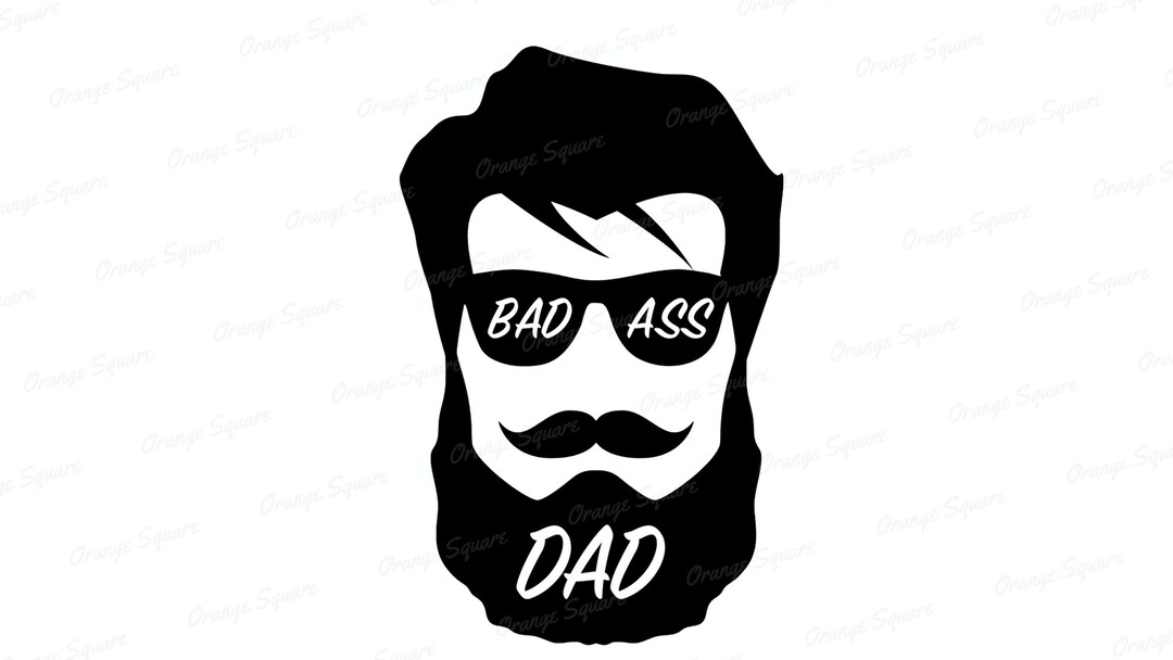 Bad Ass Dad With Beard Sunglasses - Etsy