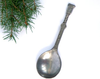 Antique pewter spoon | Etsy