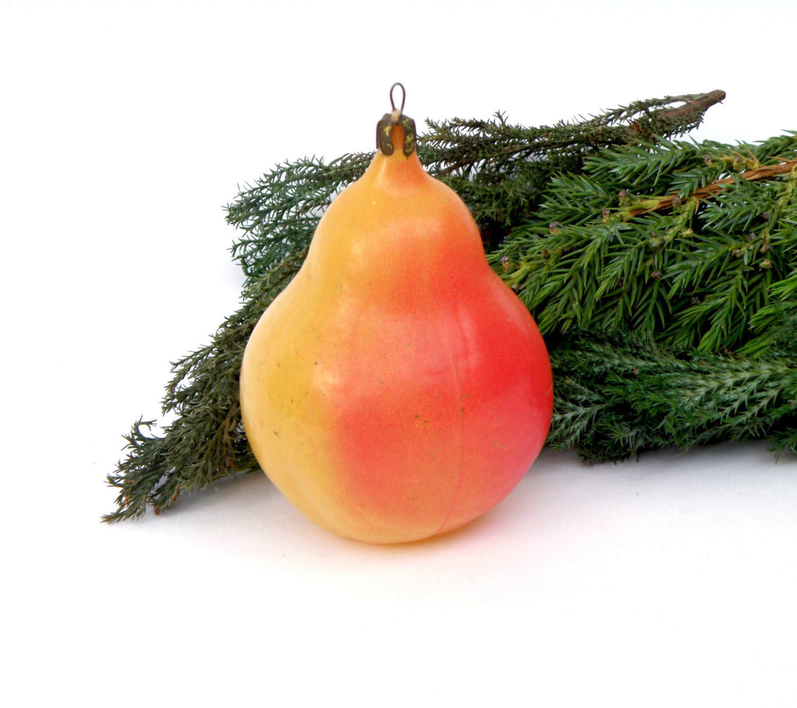 Pear Christmas Glass Ornament Fruit Christmas Tree Decoration - Etsy