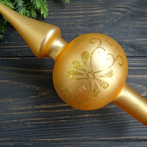 Tree Top Glass Tree Topper Tree Trim Tip on the Christmas Tree Glass ...