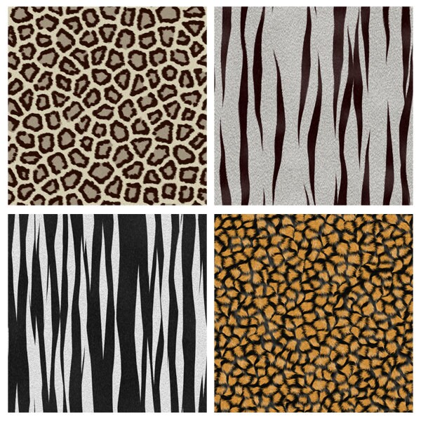 Animal Prints Digital Paper Pack. Instant Download. Fur - Etsy
