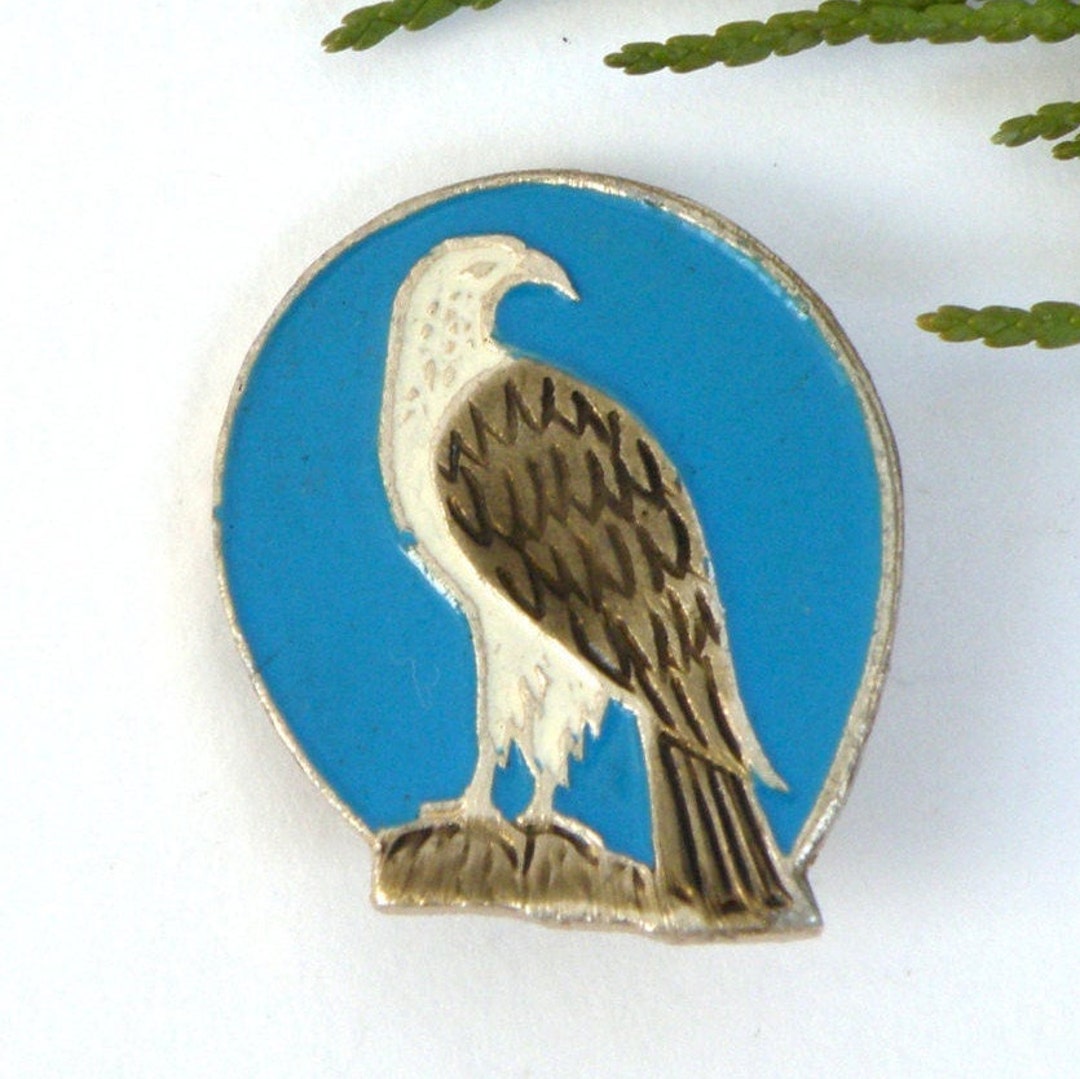 White Eagle Soviet Vintage Pin Soviet Badges Bird Pins Soviet ...