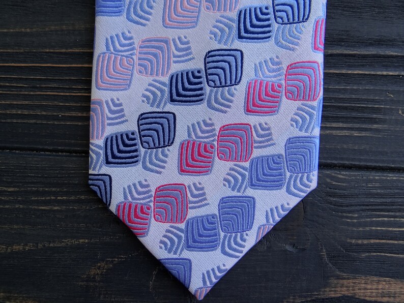Batistini Wedding Tie Abstract Print Lilac Tie Groomsmen - Etsy