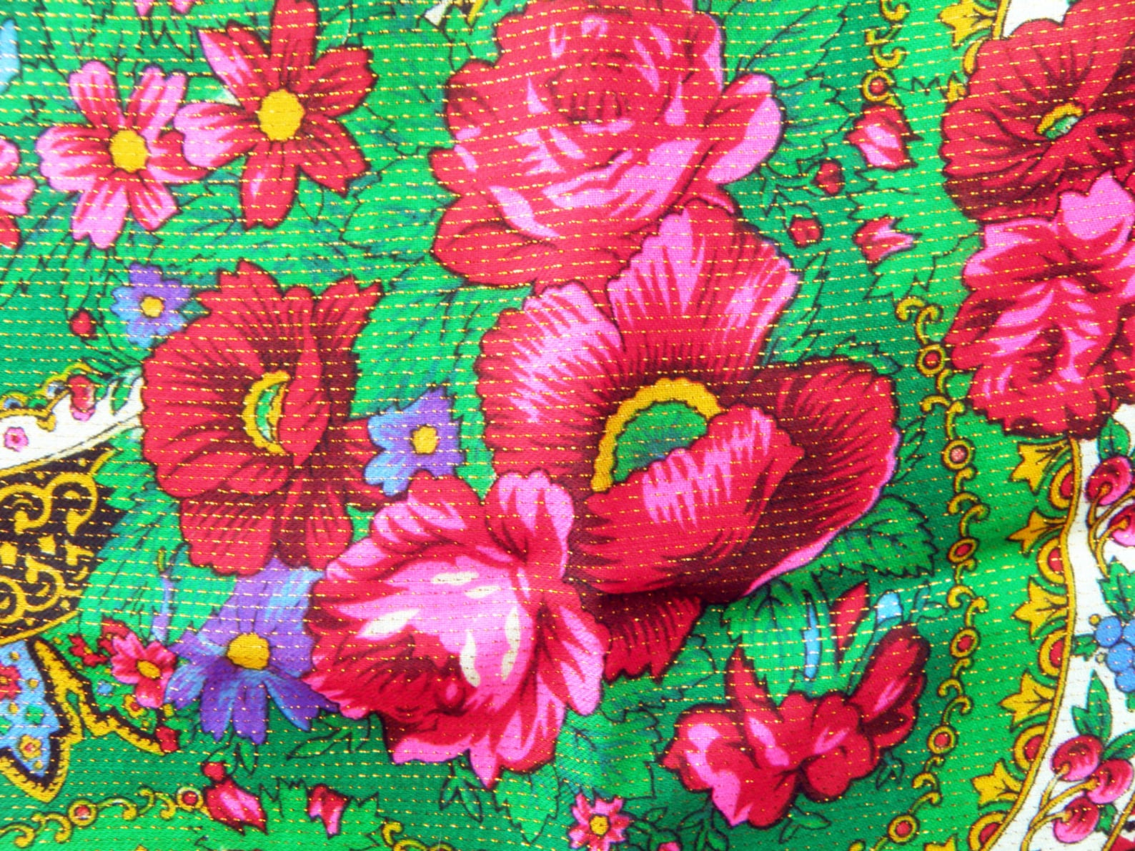 Wool Japanese Shawl With Lurex Festival Shawl Green Shawl Boho - Etsy