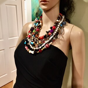 Handmade Bohimian Gipsy Hippie Necklace Multi Layers Messy - Etsy