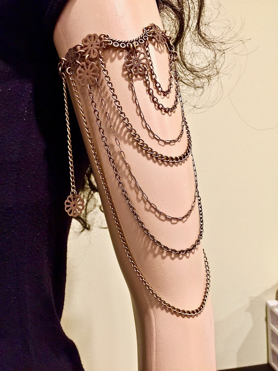 Handmade Armlet Bronze Arm Chain Upper Arm Bracelet Metal - Etsy