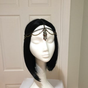 Modern Brass Bronze Headpiece, Head Jewelry, Cleopatra Metal Head Piece ...