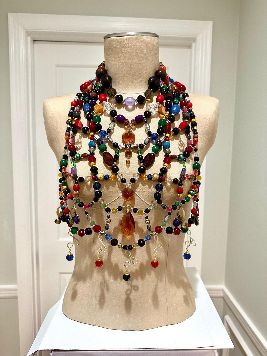 Movie Inspired Jewelry, Death Becomes Her Costume, Beaded Shoulder ...