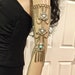 Silver Tone Draped Upper Arm Bracelet, Handmade Armband, Unisex Arm ...