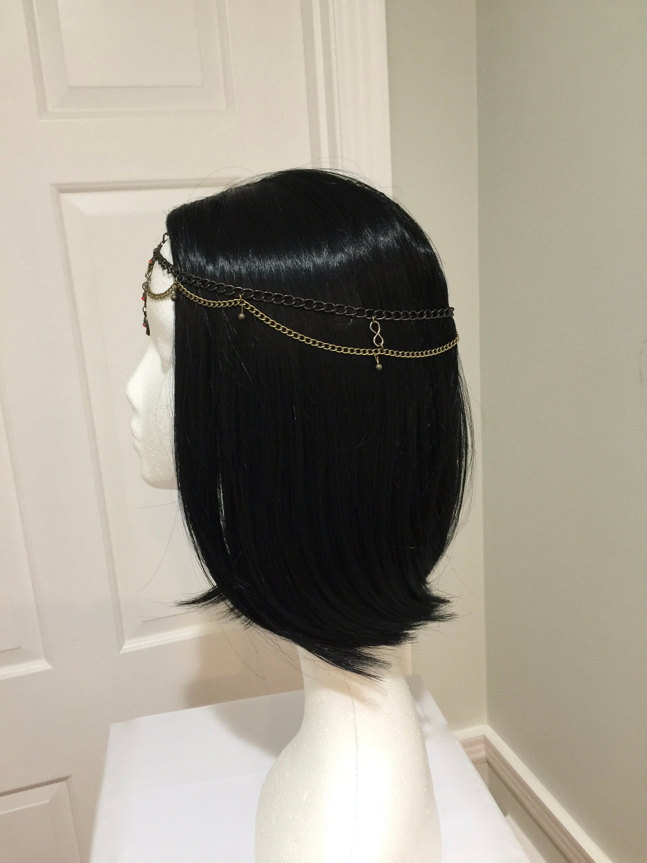 Modern Brass Bronze Headpiece, Head Jewelry, Cleopatra Metal Head Piece ...