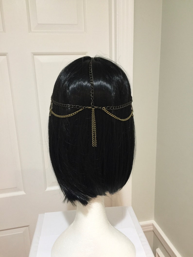 Modern Brass Bronze Headpiece, Head Jewelry, Cleopatra Metal Head Piece ...