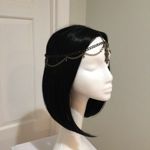 Modern Brass Bronze Headpiece, Head Jewelry, Cleopatra Metal Head Piece ...