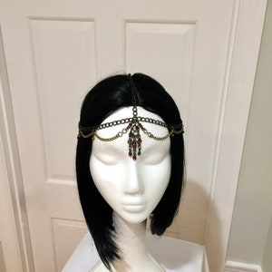 Modern Brass Bronze Headpiece, Head Jewelry, Cleopatra Metal Head Piece ...
