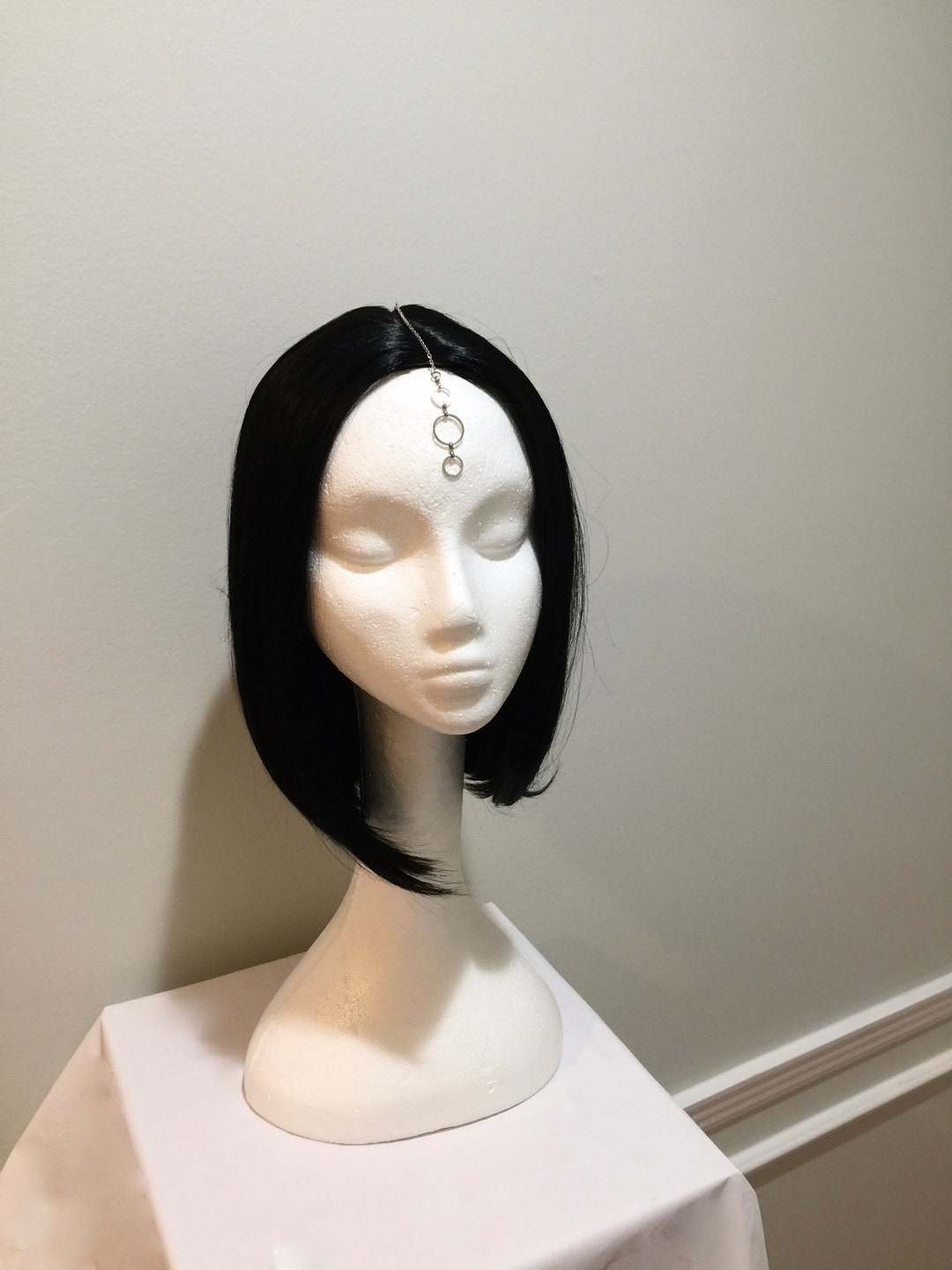 Modern Boho Style Tikka, Silver Metal Forehead Jewelry, Unisex Tribal ...