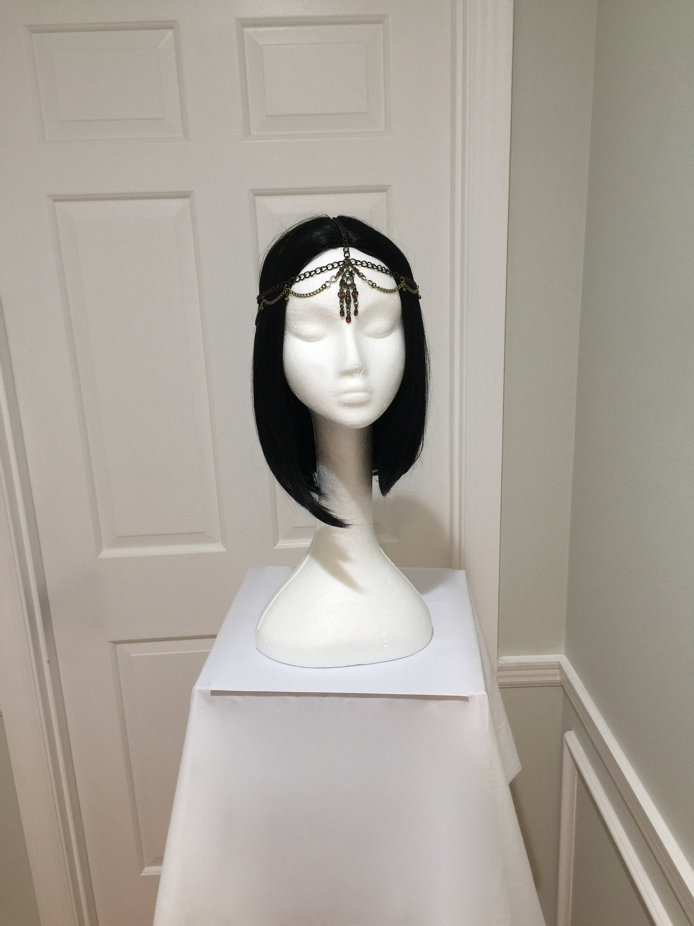 Modern Brass Bronze Headpiece, Head Jewelry, Cleopatra Metal Head Piece ...