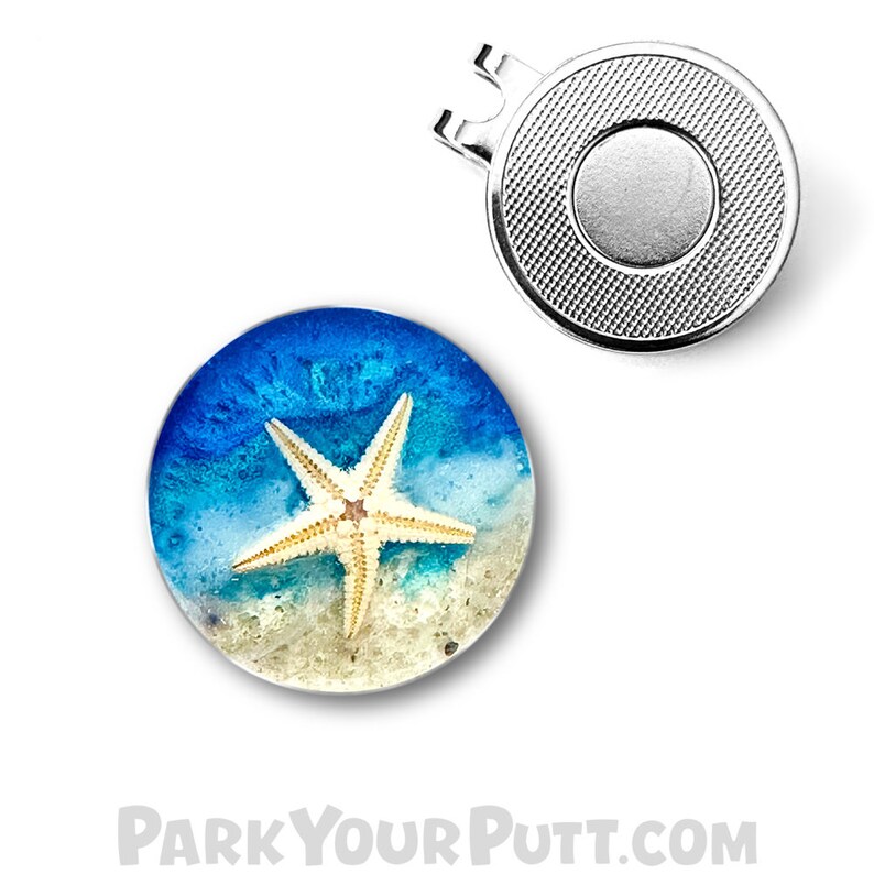Magnetic Golf Ball Marker Necklace PLUS Beach Theme Golf Ball Marker ...