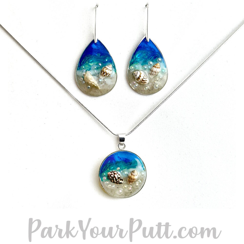 Women's Golf Gift Idea Unique Beach Theme Golf Ball Marker Made With ...