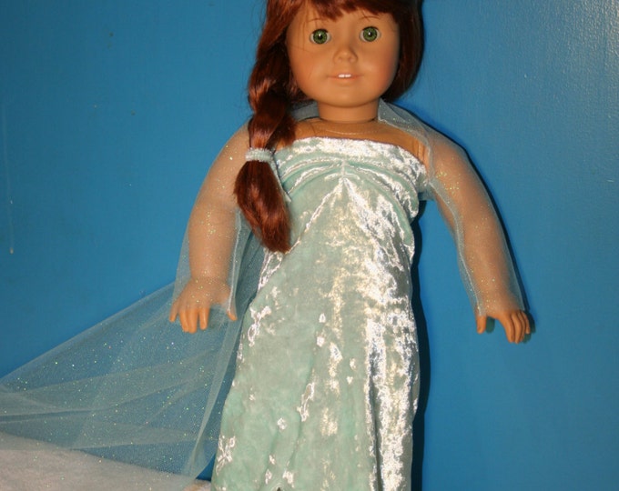 Frozen "elsa" Inspired American Girl Doll Dress, Doll Dress, Elsa Dress ...