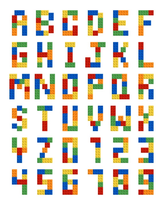 Downloadable Lego Block Font