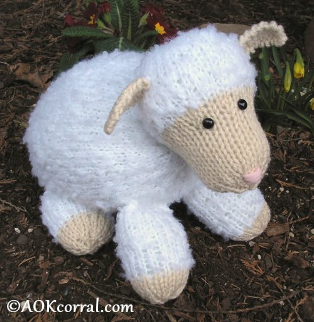 Knit Lamb Doll Pattern PDF - Etsy
