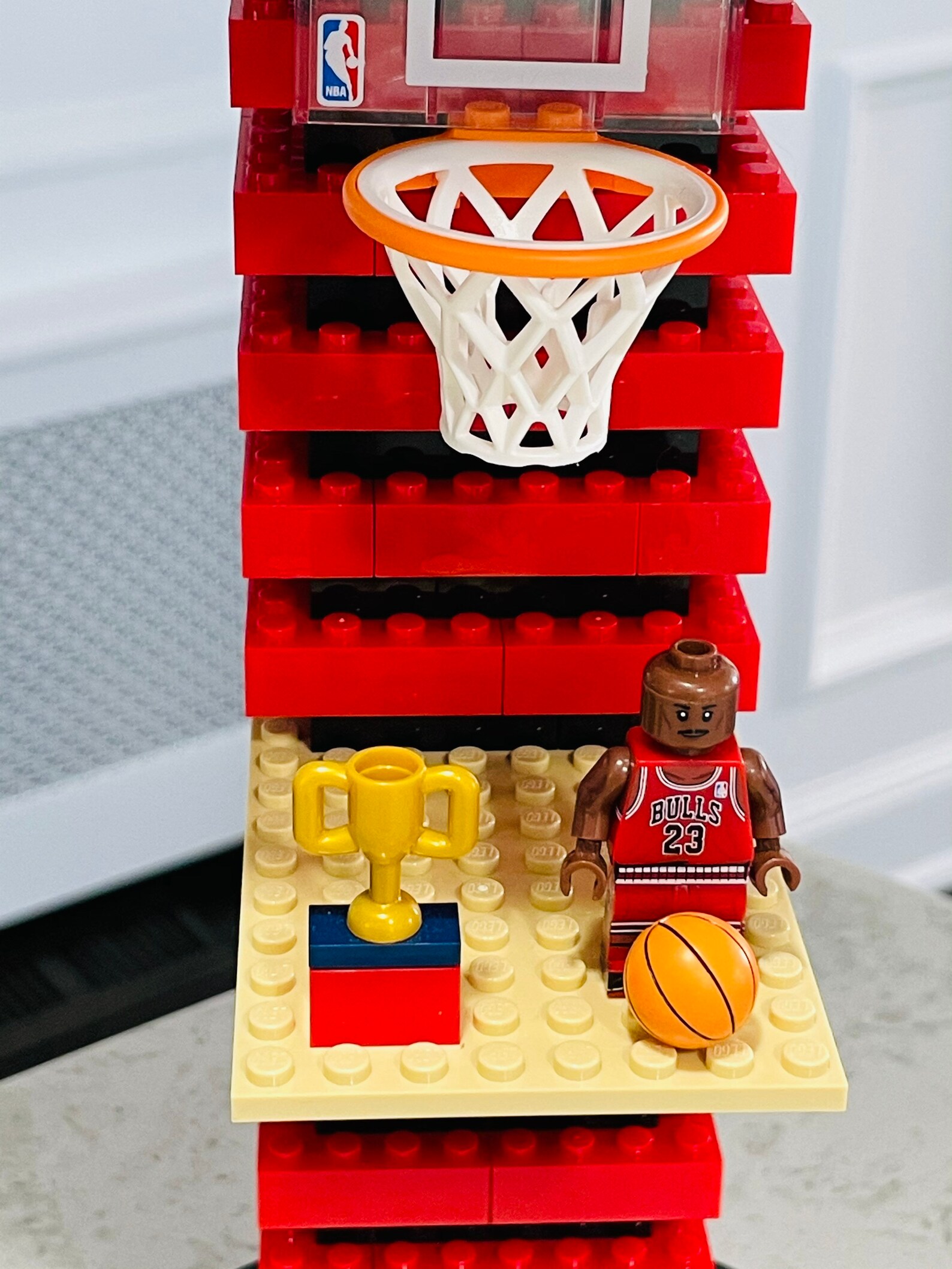 NBA Michael Jordan Chicago Bulls Lamp Made With Lego Bricks - Etsy