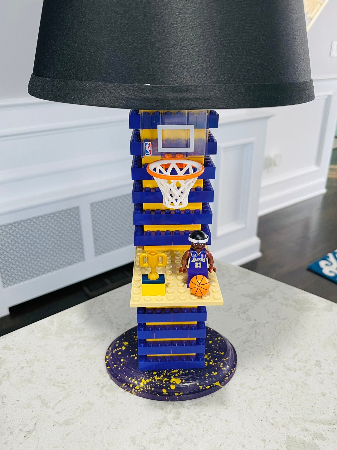 NBA Lebron James LA Lakers Lamp Made With Lego Bricks - Etsy