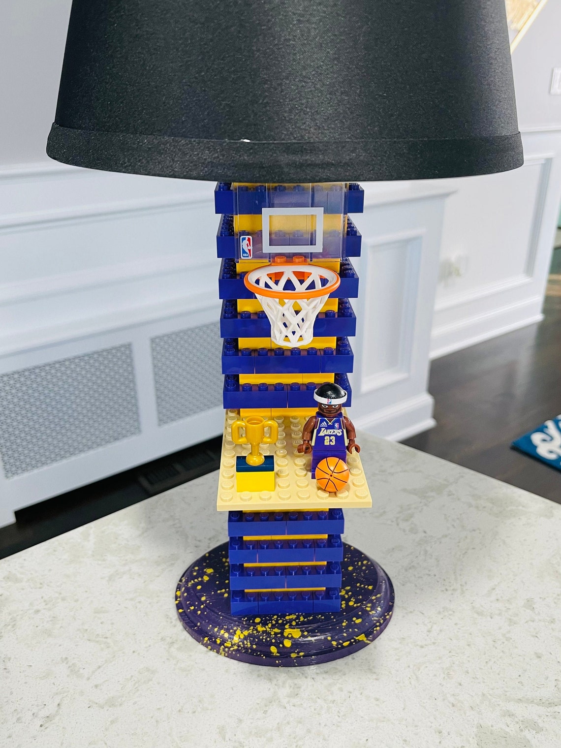 NBA Lebron James LA Lakers Lamp Made With Lego Bricks - Etsy