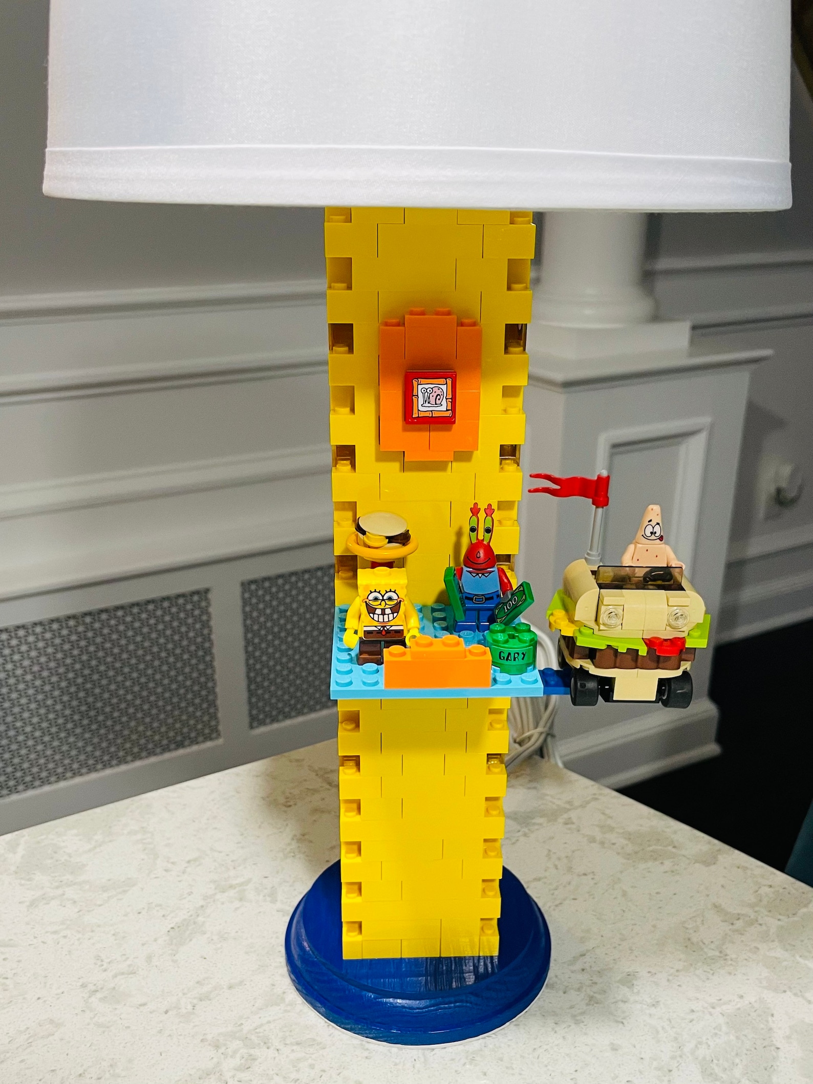 Spongebob Lamp Made of LEGO® Bricks | Etsy