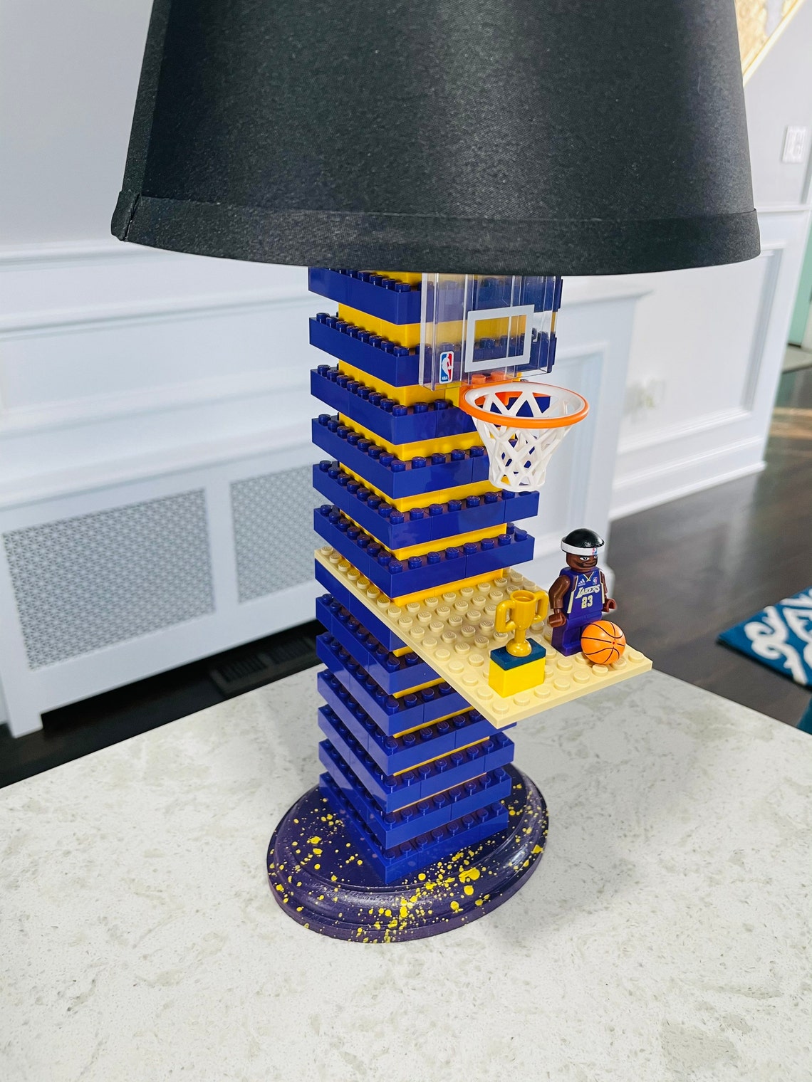 NBA Lebron James LA Lakers Lamp Made With Lego Bricks - Etsy