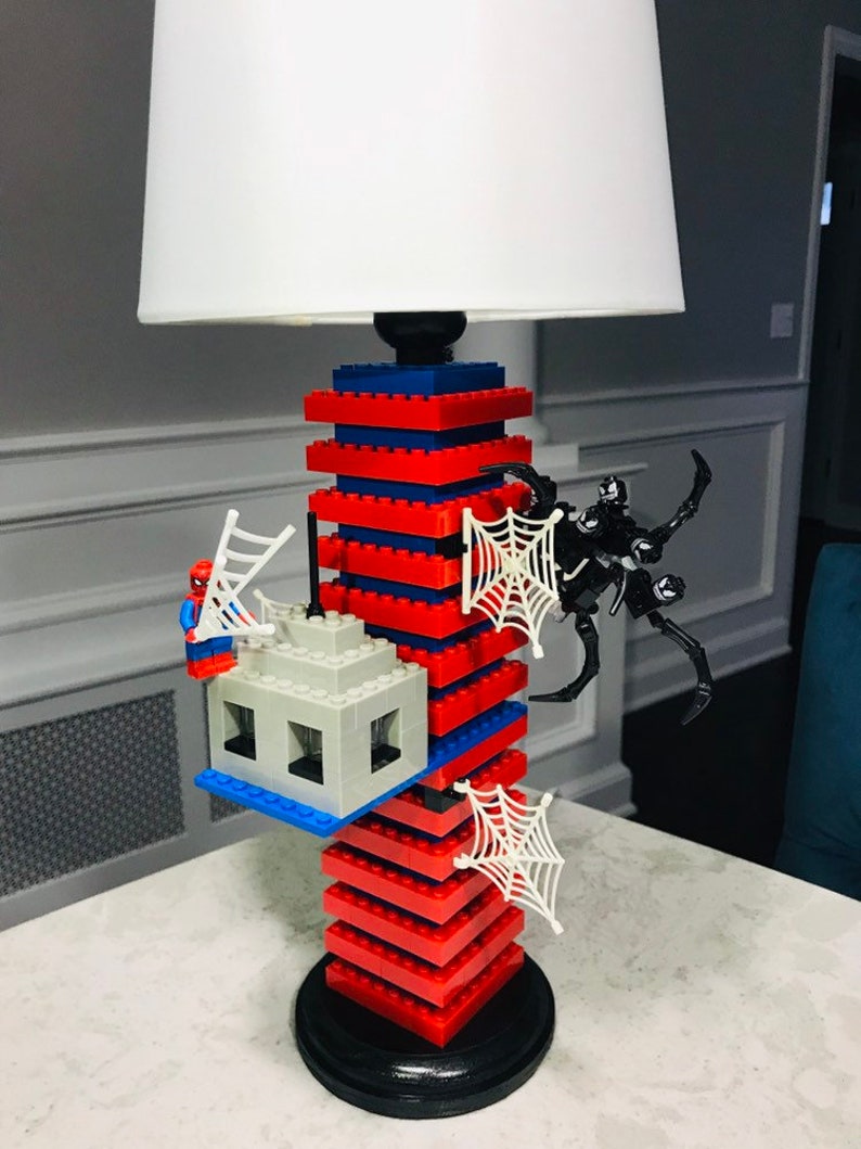 Spiderman Vs Venom Lamp Made of LEGO® Bricks - Etsy
