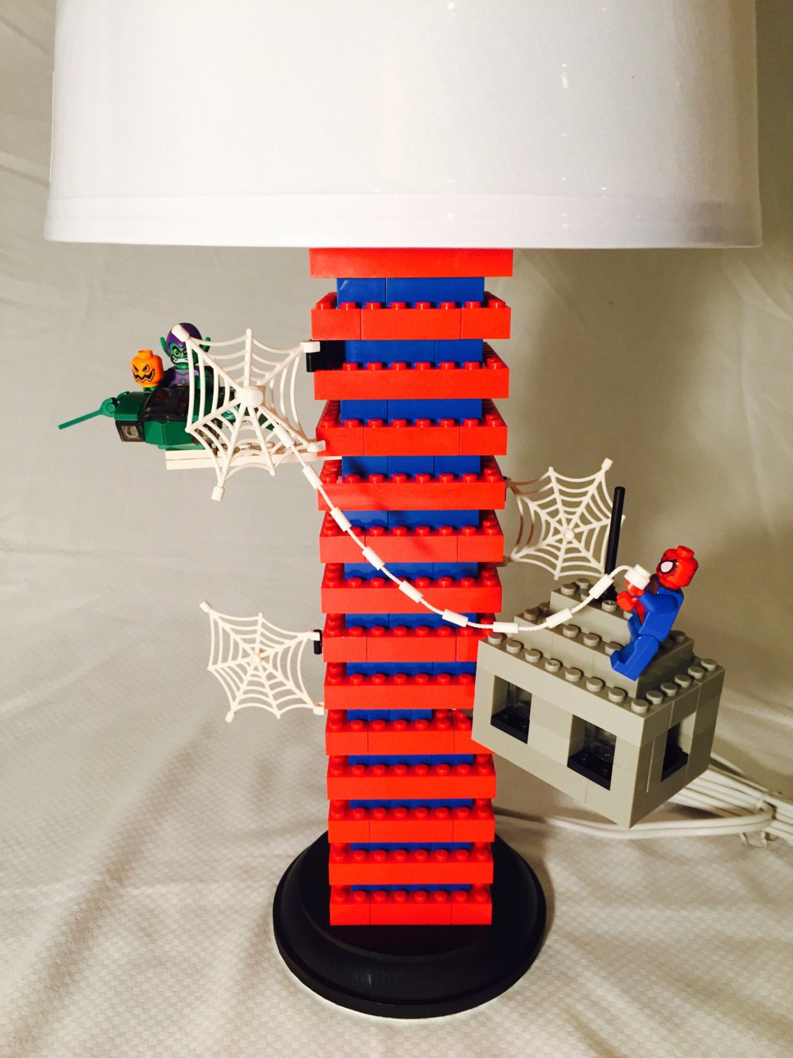 Spiderman Lamp made of LEGO® Bricks