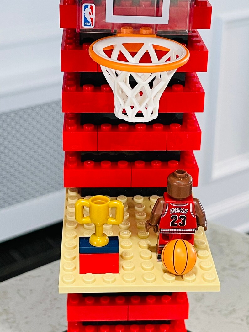 NBA Michael Jordan Chicago Bulls Lamp Made With Lego Bricks - Etsy