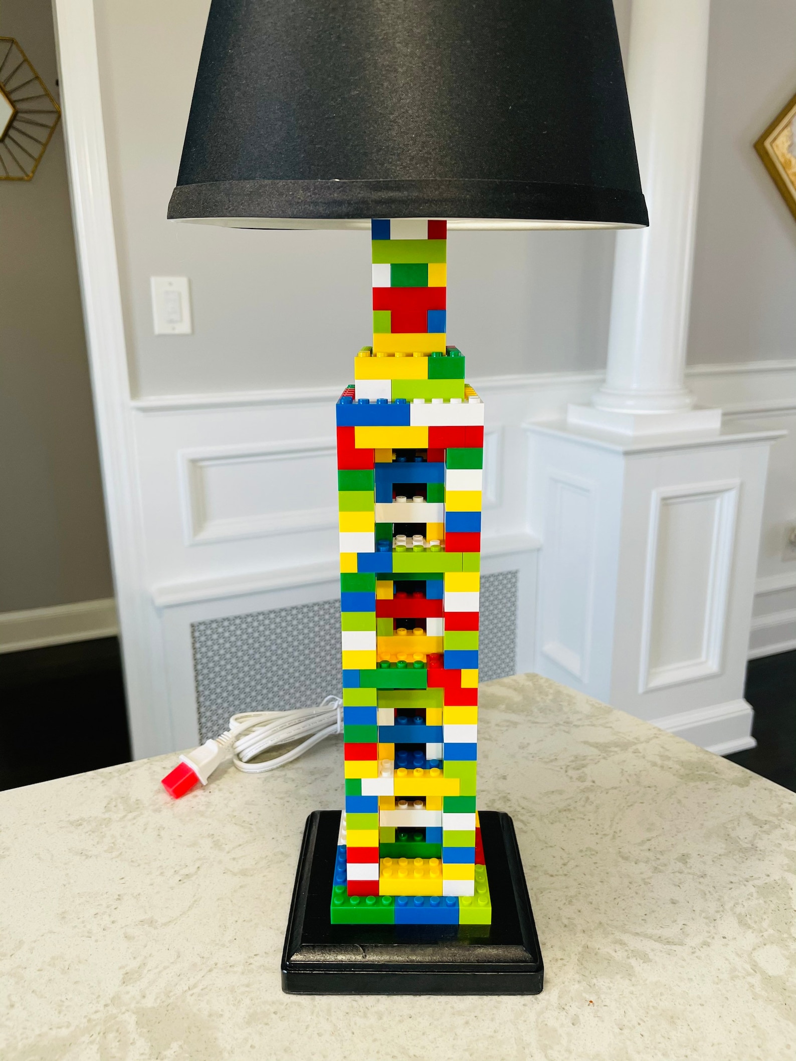 Custom Minifigure Display Lamp Made of LEGO® Bricks - Etsy
