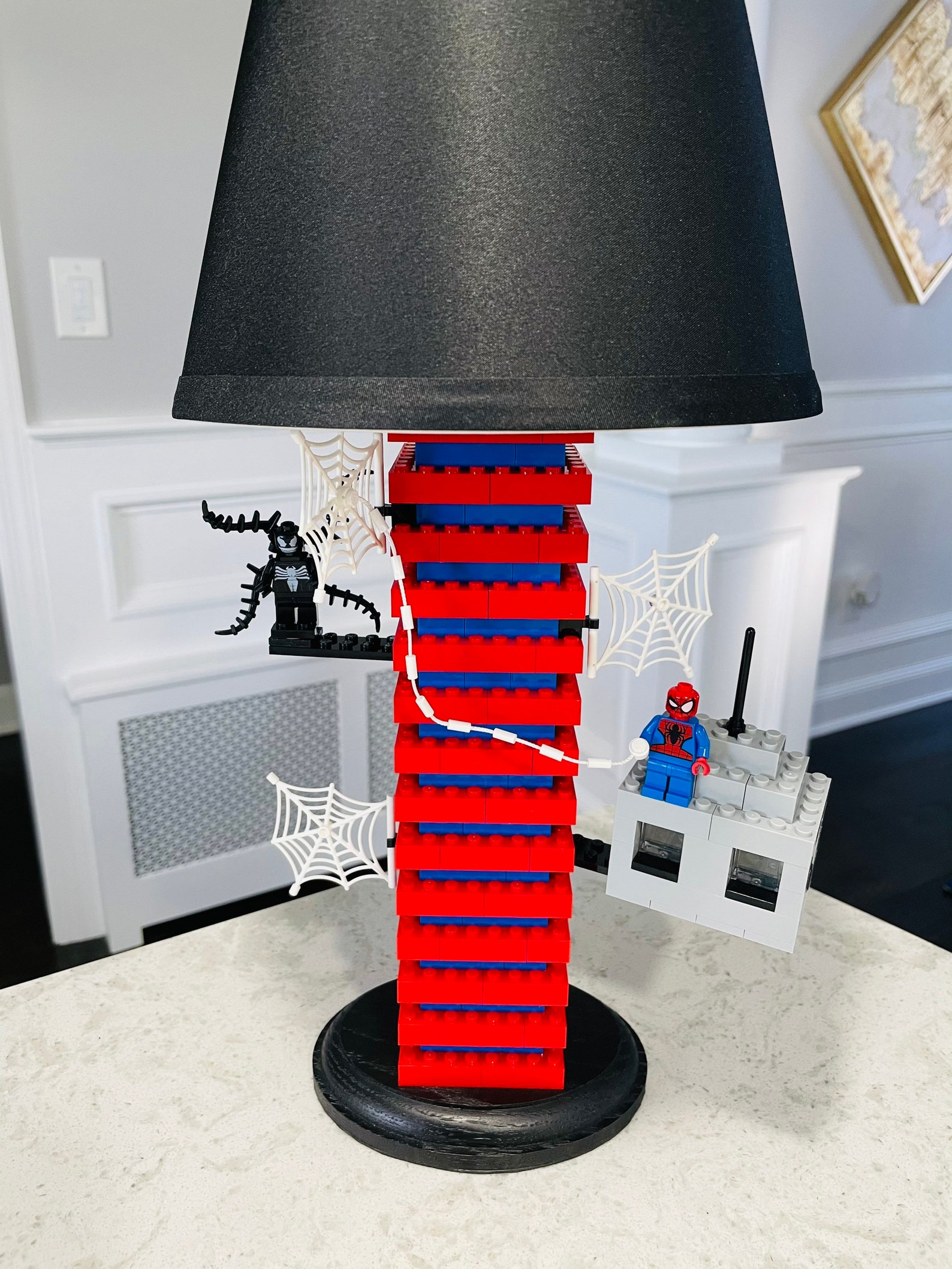 Spiderman Vs Venom Lamp Made of LEGO® Bricks - Etsy