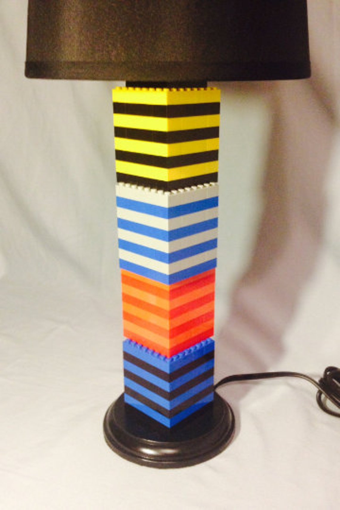 Rainbow Stacked Box Lamp Made of LEGO® Bricks - Etsy