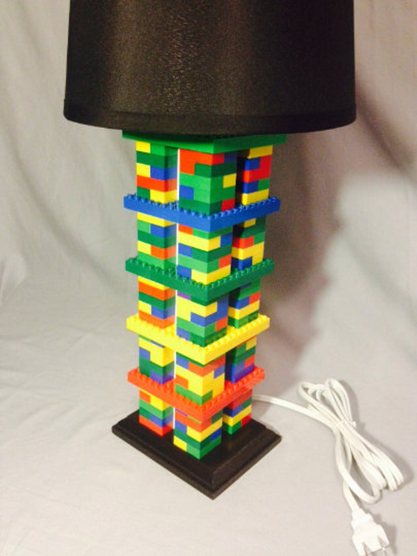 Multicolored Rainbow Column Lamp Made of LEGO® Bricks - Etsy